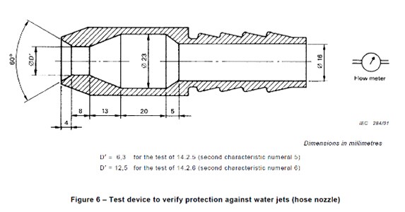 Waterproof Universal Rain Spraying IP Test Equipment IPX5 / IPX6