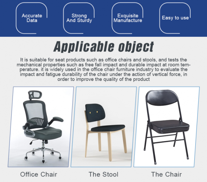 Fatigue Stresses And Wear Chair Drop Impact Tester Furniture Testing ...